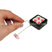 China Mechanical 90cm Retractable Pull Lanyard Security Recoiler ABS Plastic Square Anti-Theft Display for sale