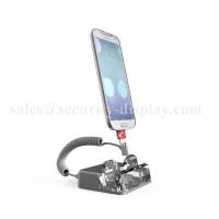 China Anti Theft Alarm Acrylic Cell Phone Display Stand 86x72x38mm 105dB for sale