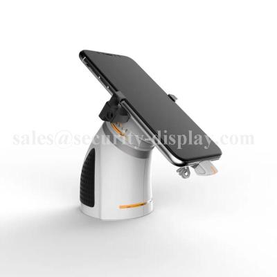 China Interactive Mobile Phone Retail Security Display Stand with 105dB Alarm and 23-Inch Retractable Cable for sale