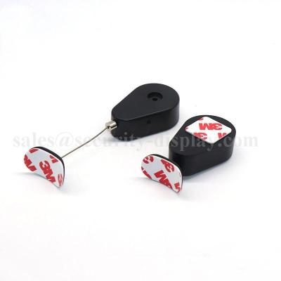 China Drip Shaped ABS Plastic Anti Theft Pull Box Recoiler 90cm Cable 0.9mm for sale