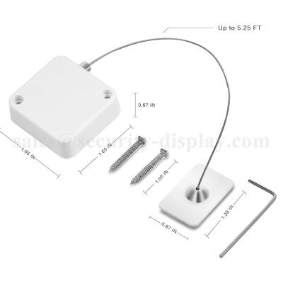 China YOMO Anti Theft Retractable Laptop Cable Lock 1.5m Security Tether for Tablet MacBook for sale