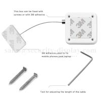 China YOMO Anti Theft Retractable Laptop Cable Lock 1.5m Security Tether for Tablet MacBook for sale