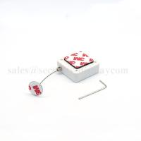 China Anti Theft Interactive Retractable Pull Box 36 inch Cable 0.25 lb Pull Force 3M Adhesive Back for sale