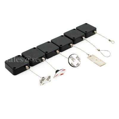 China ABS Shell Anti Theft Cable Retractor 96cm 1/4lbs Security Tether for sale