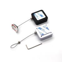 China ABS Shell Anti Theft Cable Retractor 96cm 1/4lbs Security Tether for sale