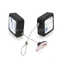 China ABS Shell Anti Theft Cable Retractor 96cm 1/4lbs Security Tether for sale