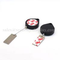 China Heart Shaped Anti Theft Security Pull Box Recoiler ABS Shell 53x45x12mm 90cm Cable for sale
