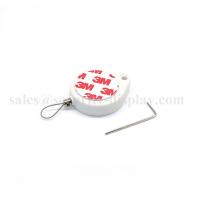 China Heart Shaped Anti Theft Security Pull Box Recoiler ABS Shell 53x45x12mm 90cm Cable for sale