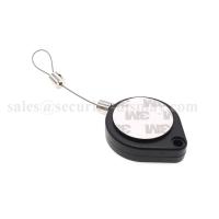 China ABS Plastic Retractable Security Tether 54x45x12.5mm with 3M Glue for Retail Display for sale