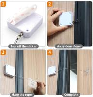 China Anti Oxidation Retractable Punch Free Automatic Door Closer for sale