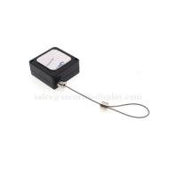 China ABS Plastic Anti Theft Mini Square Pull Box Recoiler 90cm Cable 0.9mm for sale