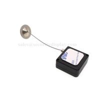 China ABS Plastic Anti Theft Mini Square Pull Box Recoiler 90cm Cable 0.9mm for sale