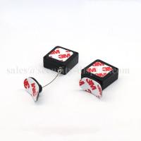 China Anti Theft Recoiling Tether 32x32x14mm ABS Plastic Pull Box with Loop Stop End S Hole for sale