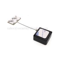 China Retractable Plastic Anti Theft Pull Box With Steel Cord for sale