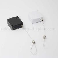 China Square Retail Security Tether Pull Box Recoiler 95cm Cable 0.9mm ABS for sale