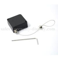 China Square Retail Security Tether Pull Box Recoiler 95cm Cable 0.9mm ABS for sale