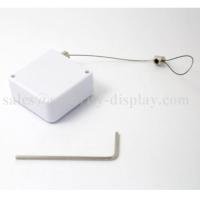 China Square Retail Security Tether Pull Box Recoiler 95cm Cable 0.9mm ABS for sale