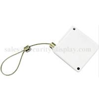 China Mini ABS Anti Theft Pull Box 32x31x14mm Retractable Security Tether 95cm Cable for sale