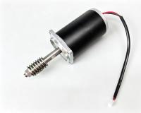 China 76mm 24V Low Noise permanent magnet brushed dc motor for Automatic door for sale