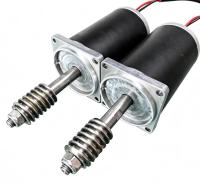 China 76mm 24V Low Noise permanent magnet brushed dc motor for Automatic door for sale