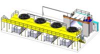 China Rotational Moulding Oven Moveable Shuttle Machine Yisong for sale