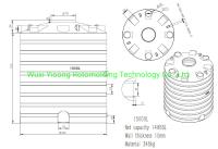 China Plastic Water Tank Mould Storage Slot Blasting 15000L for sale