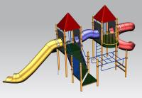 China Single Cavity Aluminum Rotational Molds For Playground Slide Toddler Play Toy for sale