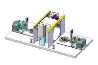 China 4000mm Shuttle Rotational Moulding Machine Equipment for sale