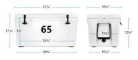 China 65L Ice Cooler Box Solid Billet Aluminum Rotomoulding Rotational Mold for sale
