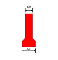 China Rotational Roto Moulded Products Road Barrier 1350x750mm 3 Holes for sale