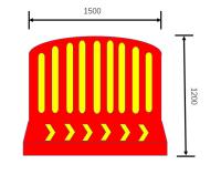 China Rotomolding  Roto Moulded Products Road Fence 1500x1200mm for sale