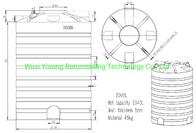 China 2000L Polyethylene Sheet Metal Mould Water Tank Vertical Polishing for sale