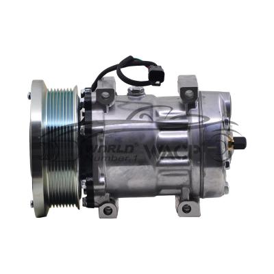 China 7H15 8PK Vehicle Air Compressor 24V For Caterpillar Excavator SD7H154769 WXTK303 for sale