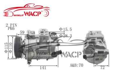 China DCP32045 Vehicle 7SEU Displacement Compressor For Audi A3 For VW Golf WXAD025 for sale