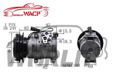 China 10S15C 1B Truck Ac Compressor For Komatsu Caterpillar Hitachi  2473000510 4472204052 WXTK002 for sale