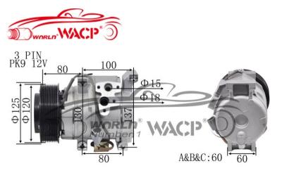 China 10S15C Auto Air Conditioner Compressor For Toyota LandCruiser 883206A250/4471908870 for sale