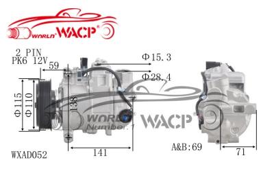 China 6SEU Car AC Compressor 8K0260805J 2483001600 For Audi A4/A5/A6/Q5 2003-2017 WXAD052 for sale