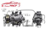 China TRSA063570 Auto Air Conditioner Compressor 2010-2013 For Honda Brio WXHD066 for sale