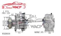 China Car Air Conditioner Compressor 1007604853 SDE3904 For Honda Civic City WXHD058 for sale