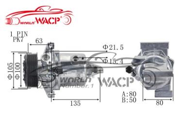 China 926003RJ1A 926001KA3A 926001HC2D 12V Auto Air Cond Compressor For Nissan Versa Juke WXNS028 for sale