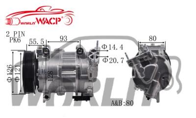 China 1139068 6CVC13 5PK Car AC  Compressors For Opel Zafira For Astra1.6 WXOP006 for sale