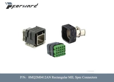 China Aviation Parts 8MQ2M0412AN Rectangular MIL Spec Connectors Length  22 mm for sale