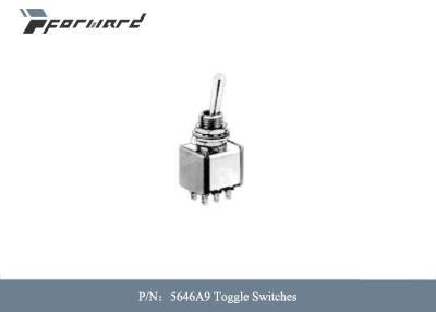China Aviation Parts 5646A9 Miniature Toggle Switch Current Rating 6 A for sale