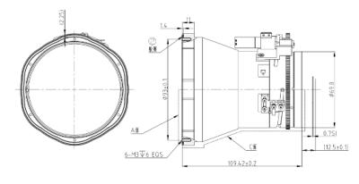 China 150mm F1.2 1280×1024@12μm LWIR Fixed-Focus Lens with Germanium-to-Chalcogenide Upgrade for Thermal Imaging for sale