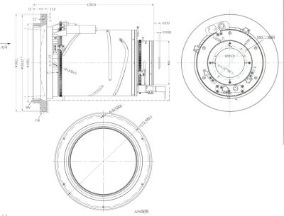 China FWD-0333-0R 30-150mm F0.84/1.2 1280×1024@12μm LWIR Motorized Zoom Lens — Chalcogenide Series for sale