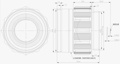 China FWD-19-01 19mm LWIR Motorized Zoom Lens with 8-14μm Wavelength and -40°C to +80°C Operating Temperature for 256×192@12μm Thermal Imaging for sale