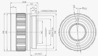 China FWD-19-02 19mm F1.0 LWIR Motorized Zoom Lens with 8-12 μm Wavelength and -40°C to +80°C Operating Temperature for 384×288@12μm Sensor for sale