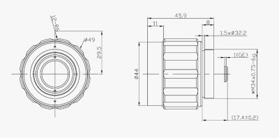 China FWD-35 35mm EFL LWIR Motorized Zoom Lens with 8-12μm Wavelength and Athermalized Design — Chalcogenide Series for sale