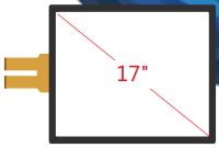 China 17 Inch 10-Point Projected Capacitive Touch Screen Lcd Panel , Industrial Touch Panel for sale
