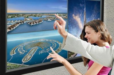 China IR 10 Point Multi Touch Panel With USB Cable / 100MA Pure Glass Infrared Touch Screen for sale